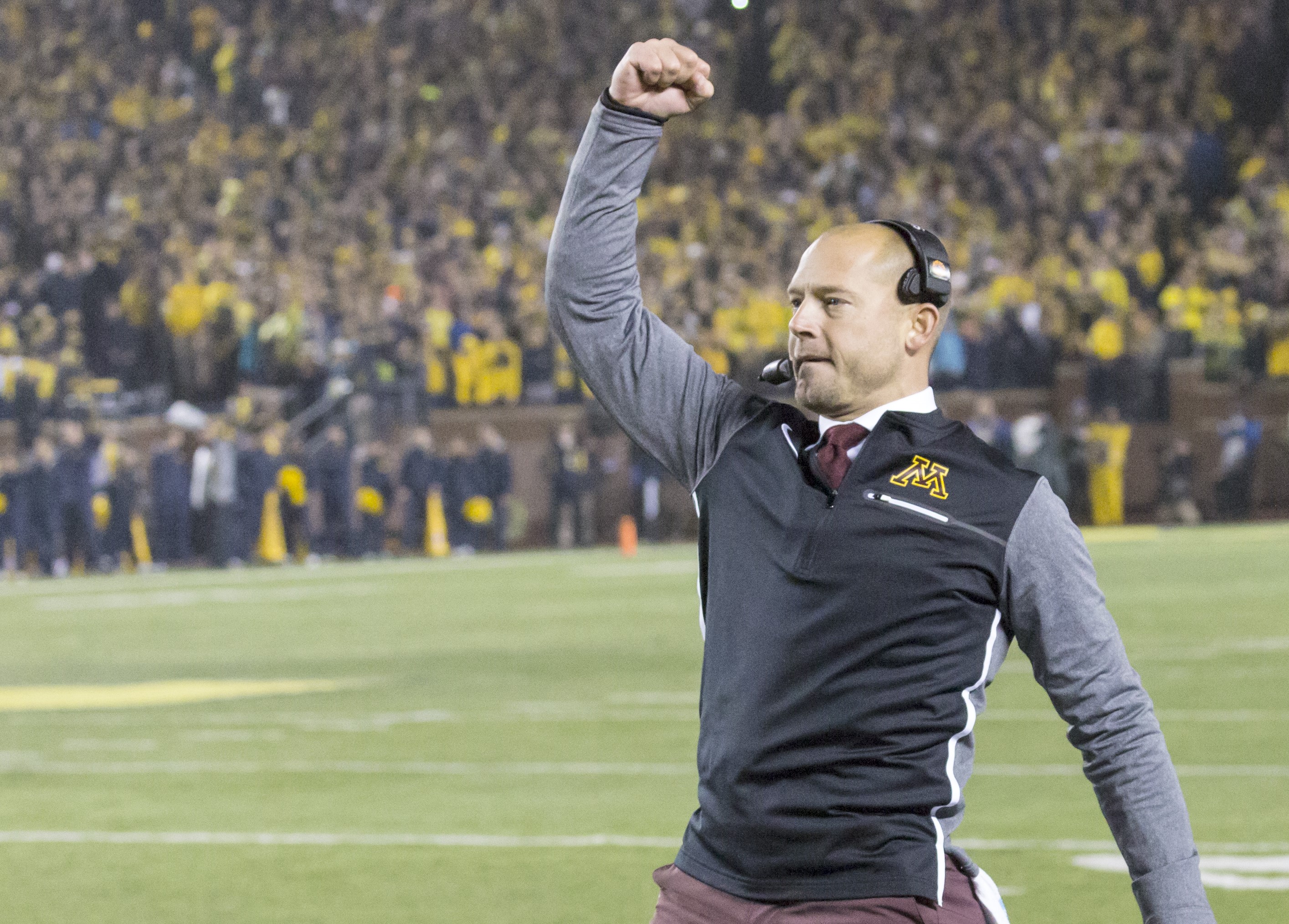 P.J. Fleck Straps 75-Lb. Backpacks on Players to… Commemorate 9/11 or ...