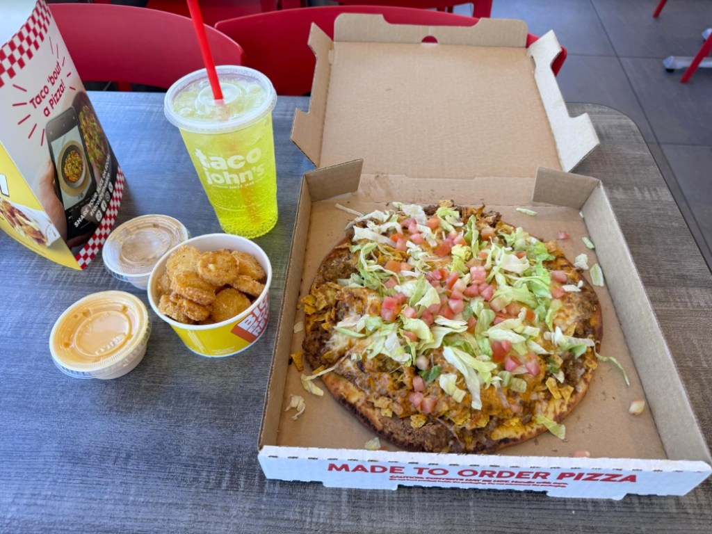 Let's Review Taco John's New Taco Pizza, a Triumph of Messy ...