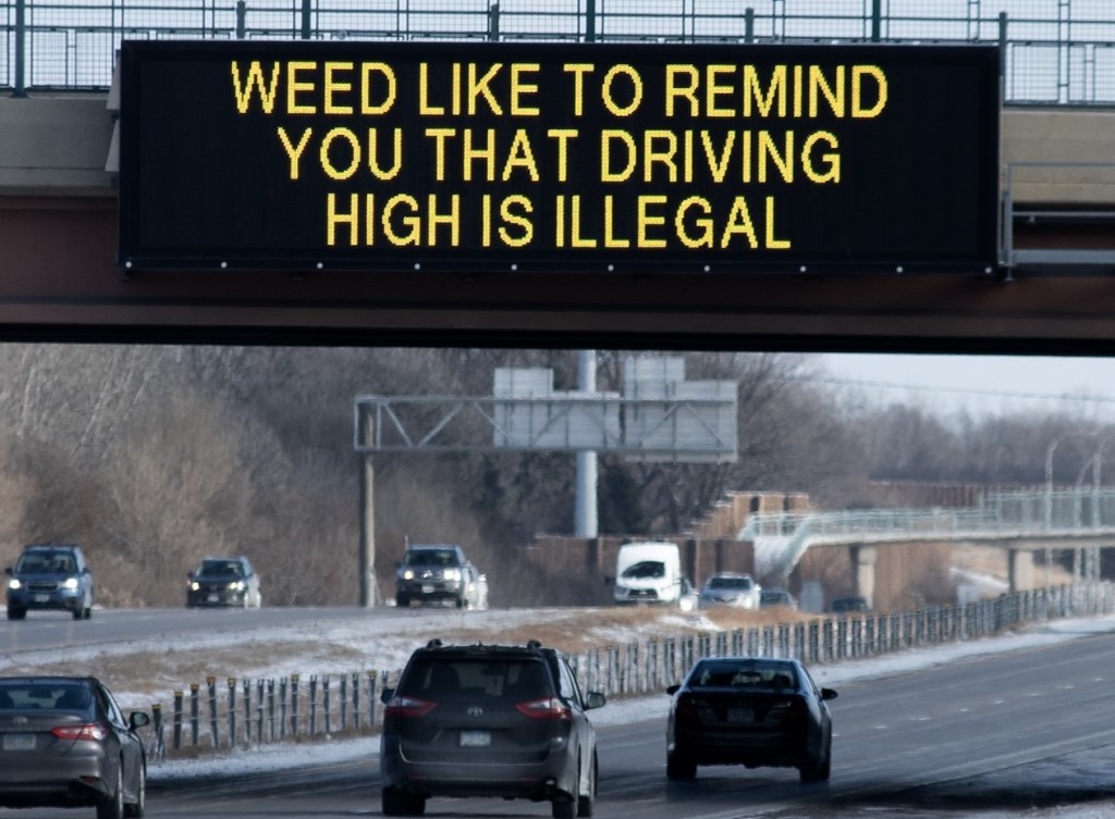 Joyless Senator Anti Witty Road Signs, Pro Texting While Driving - Racket